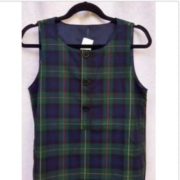 Lands' End | Dresses | Lands End Hunter Classic Navy Plaid School ...